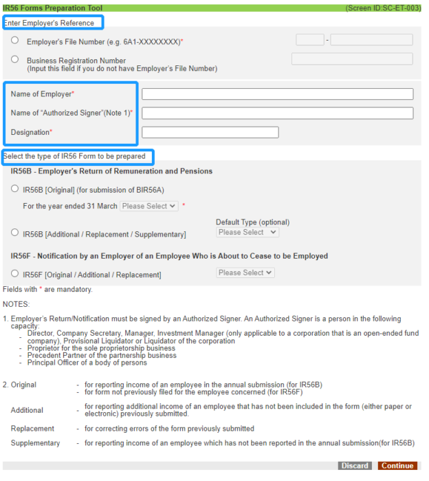 IR56 Forms Preparation Tool - Workstem