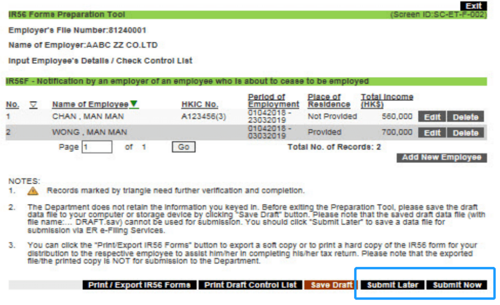 IR56 Forms Preparation Tool - Workstem